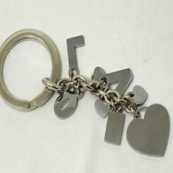 Coach | Accessories | New Rare Coach Love Letters Heart Enamel Keychain ...